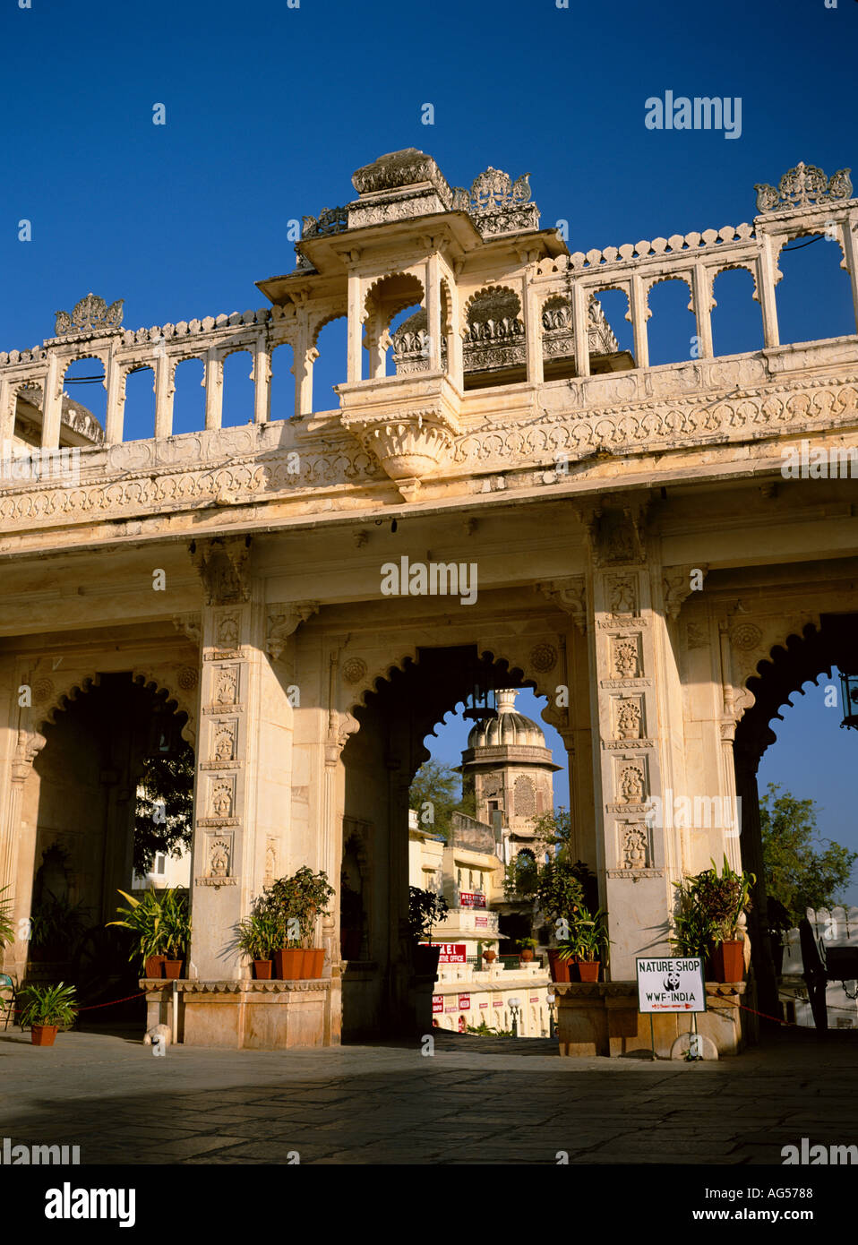 India Rajasthan Udaipur City Palace Tripolia Gate Stock Photo - Alamy