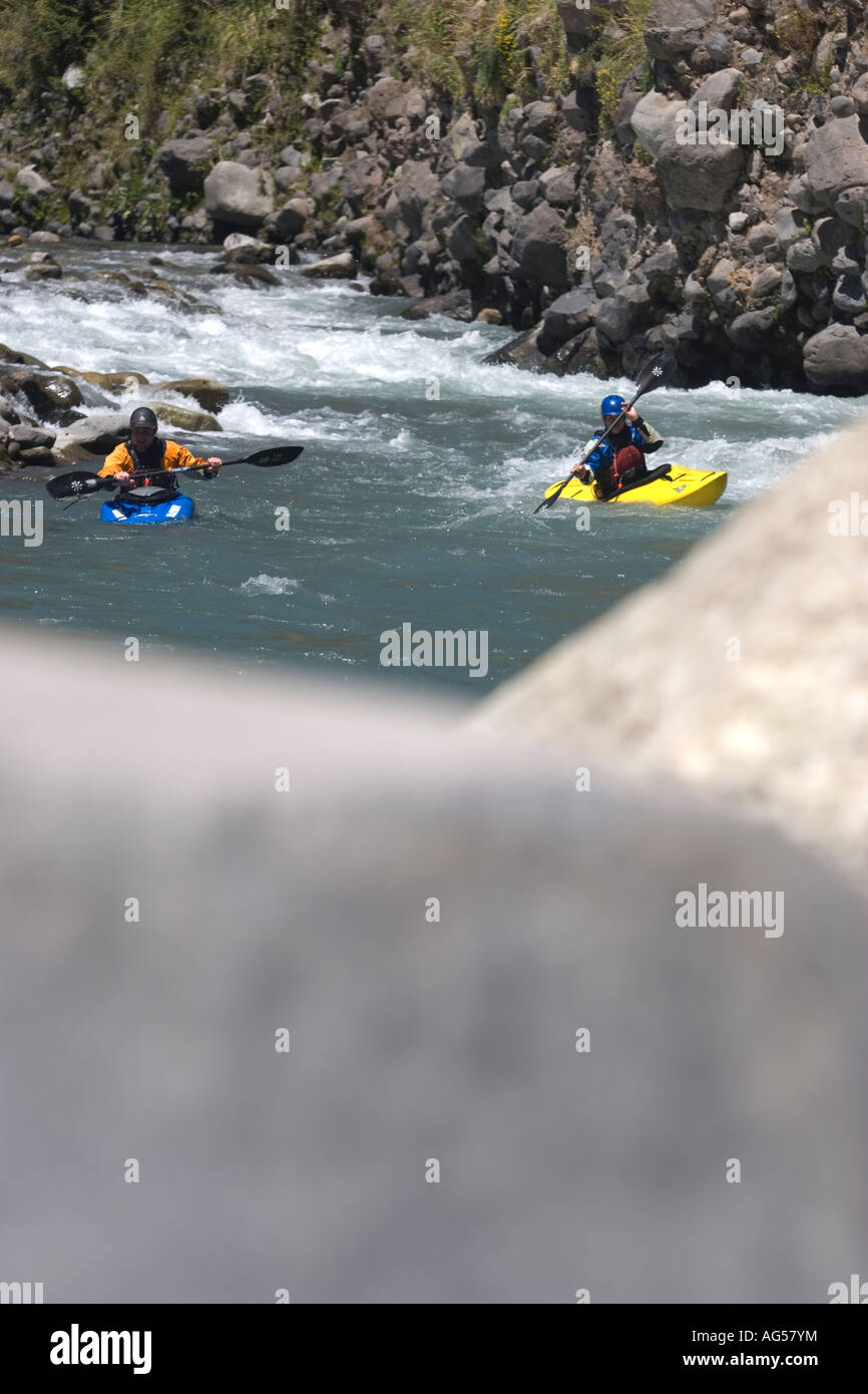 South America Central Chile Rio Claro near Los Quenas upper Rio Claro ...