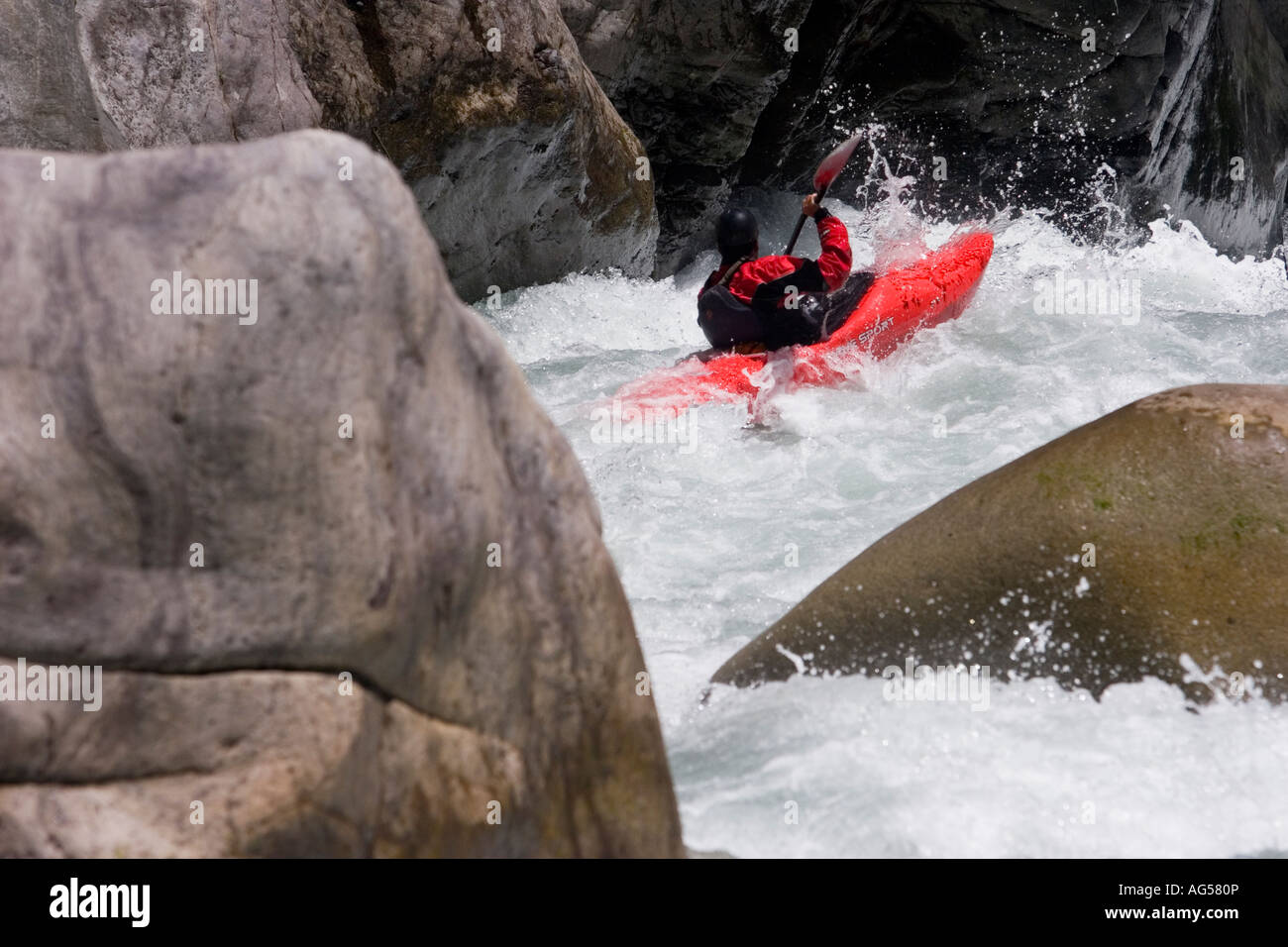 South America Central Chile Rio Claro near Los Quenas upper Rio Claro ...