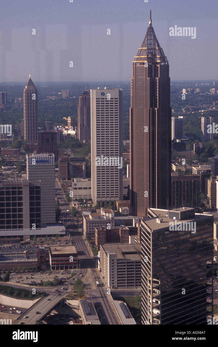 Aerial panorama view atlanta hi-res stock photography and images - Alamy