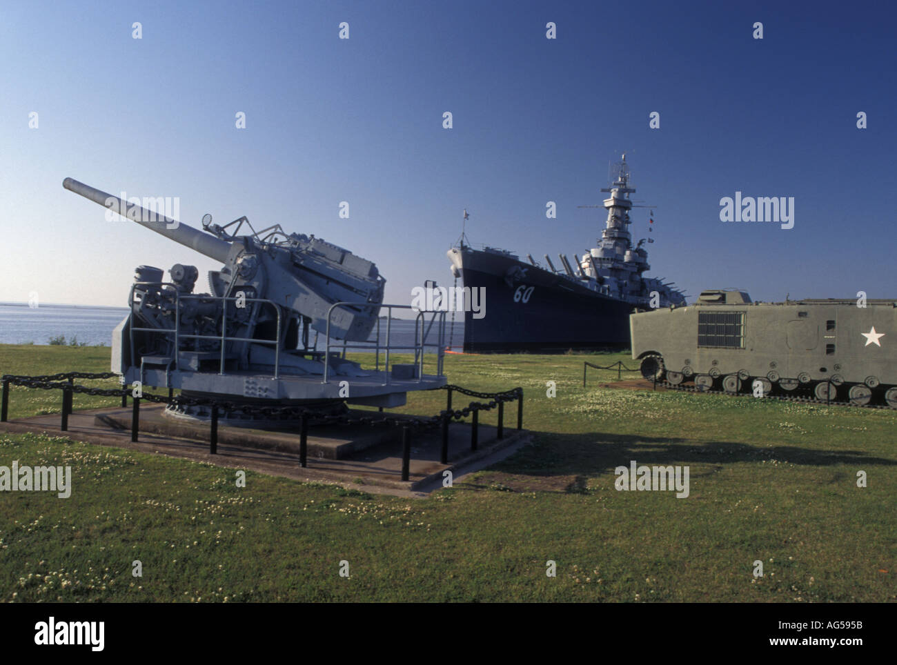 Uss alabama battleship memorial park mobile alabama a hi-res stock ...