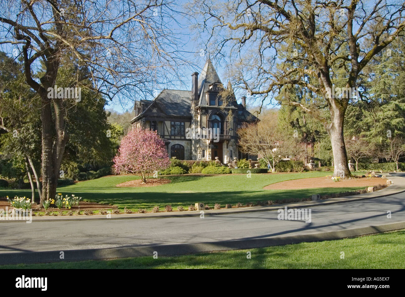 California Napa Valley Saint Helena Beringer Vineyards The Rhine House ...