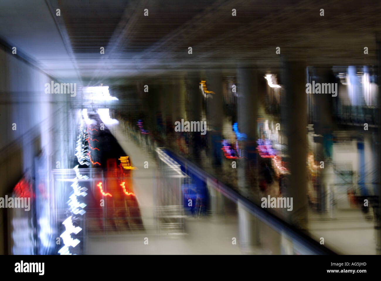 Line Of Luggage Trolleys at Airport Stock Photo - Alamy