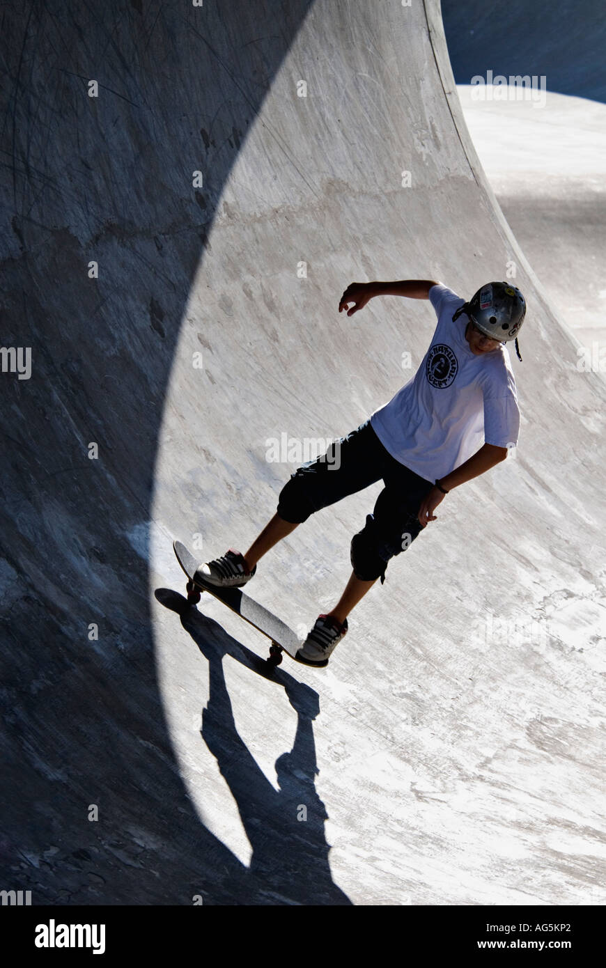 Skateboarder Riding Through Full Pipe Louisville Extreme Park ...