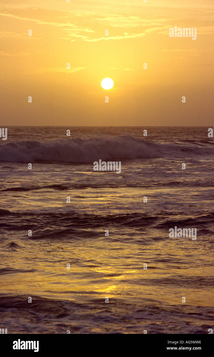 India Kerala Kovalam Lighthouse Beach sunset Stock Photo - Alamy