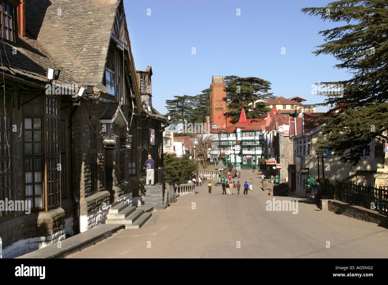 India Himachal Pradesh Shimla Simla Hill Station Scandal Point from ...