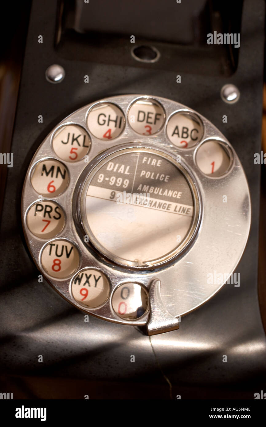 old vintage black GPO General Post Office Bakelite telephone with ...