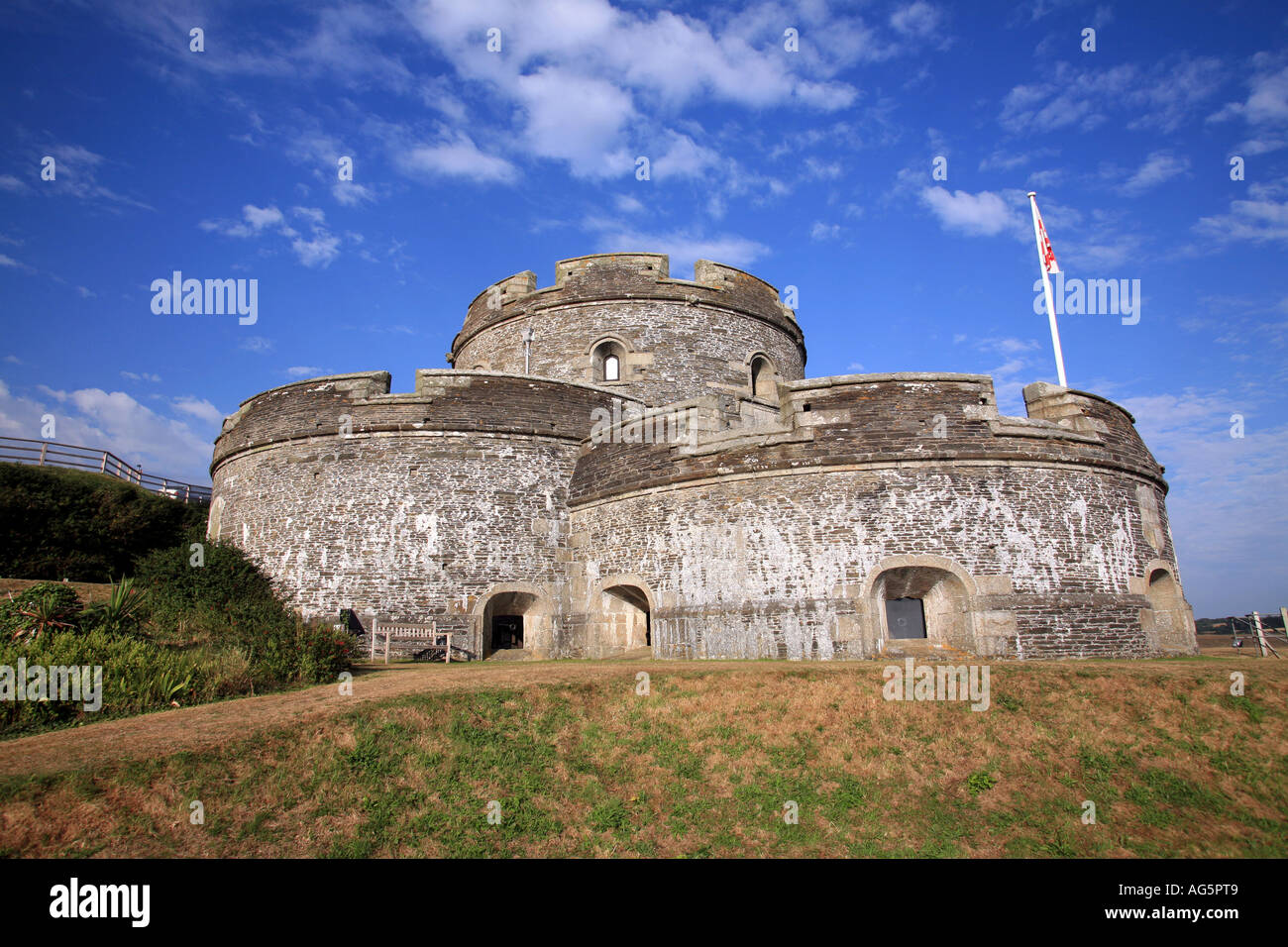 St Mawes Castle Roseland Peninsular Cornwall UK Stock Photo - Alamy