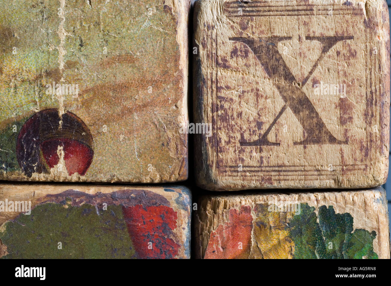 Old fashioned toy blocks hi-res stock photography and images - Alamy