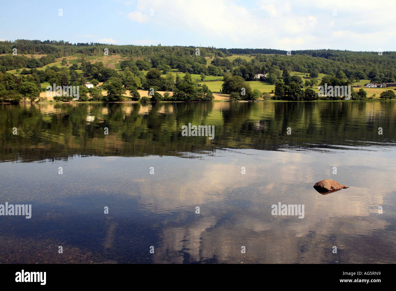 Coniston Lake Lake District National Park Cumbria England UK Stock ...