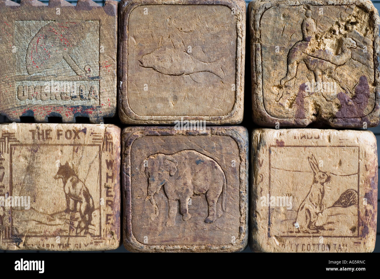 Old toy blocks Stock Photo - Alamy