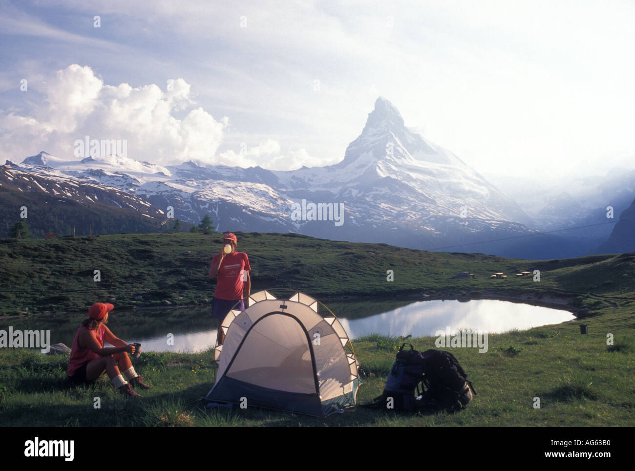 Matterhorn camping tent tent camp hi-res stock photography and images ...