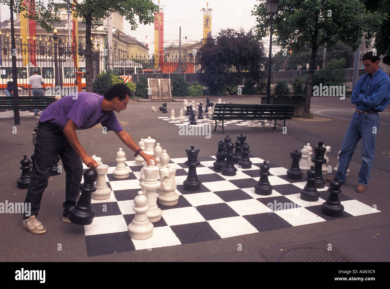 Geneva switzerland giant chess game hi-res stock photography and images ...