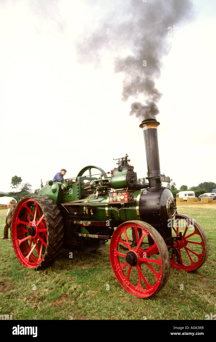 Cambridgeshire Wimpole Hall Heavy Horse Show traction engine Stock ...
