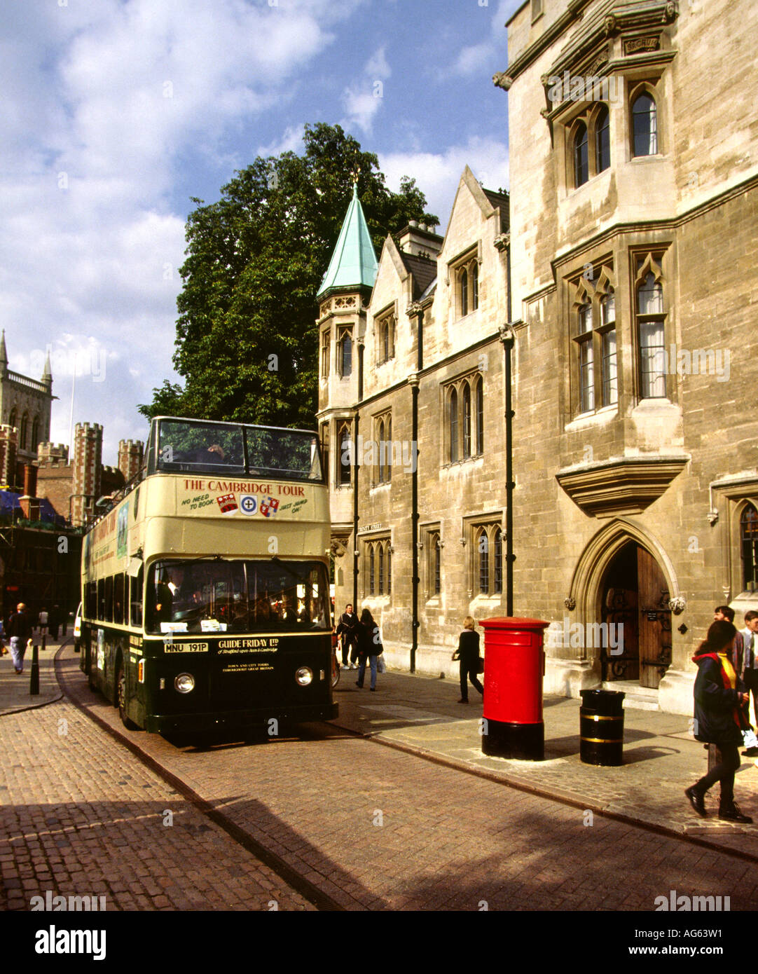 Cambridgeshire Cambridge Trinity Street Guide Friday open topped bus ...
