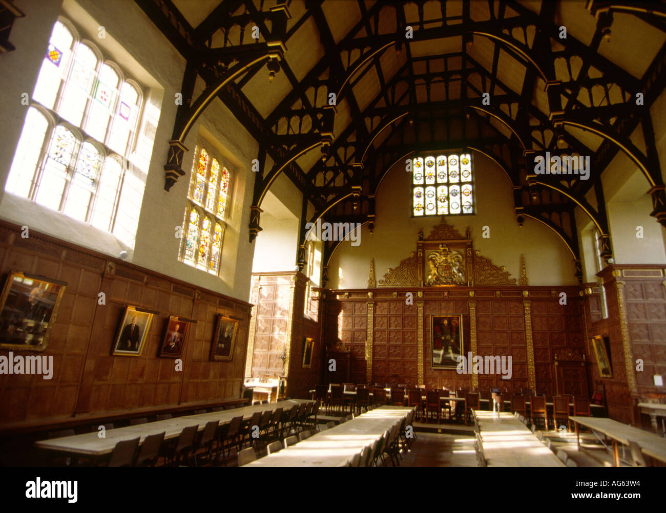 Trinity college interior hall hi-res stock photography and images - Alamy