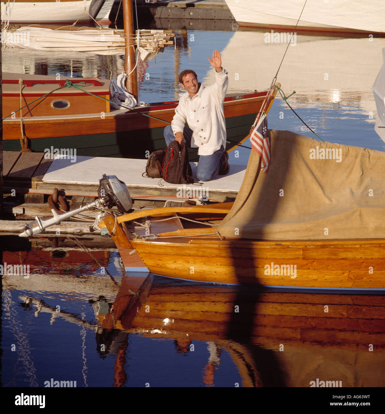Setting Off On A Sailing Voyage Stock Photo - Alamy