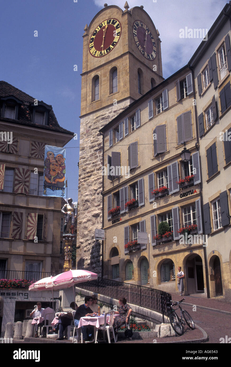 Neuchatel switzerland cafe hi-res stock photography and images - Alamy