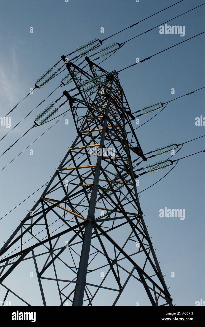 Pylon and Conductors Stock Photo - Alamy