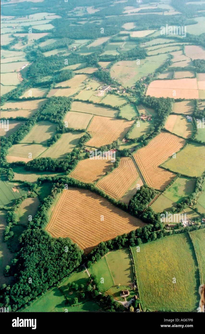 Aerial view of Sussex countryside, UK Stock Photo - Alamy