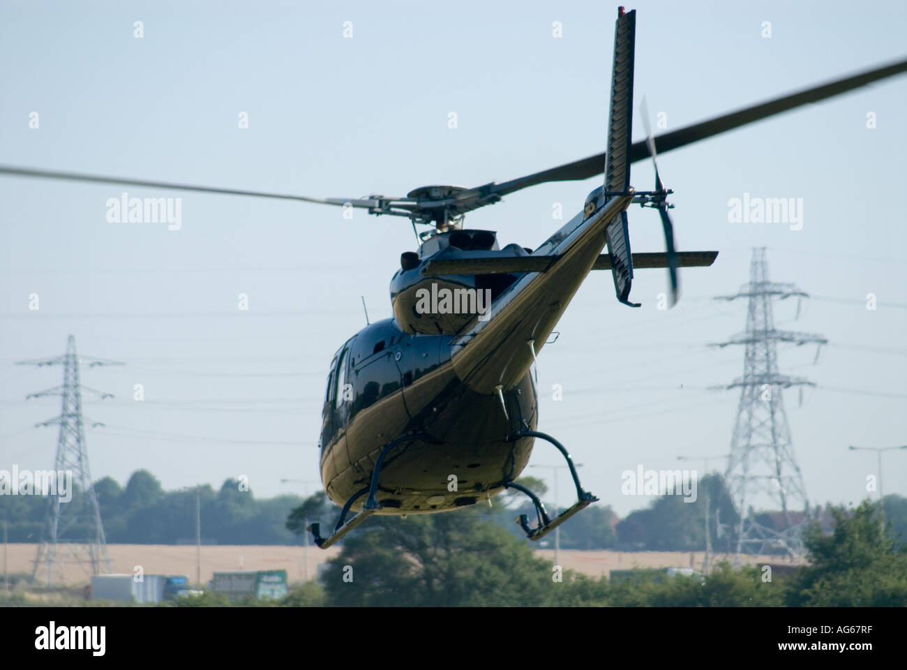Helicopter in Flight Stock Photo - Alamy