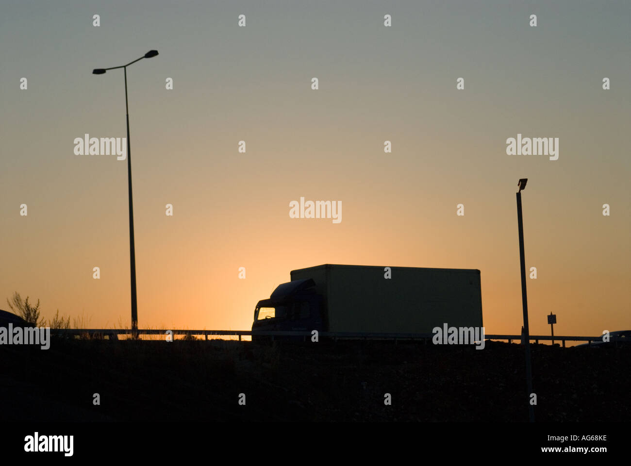 Medium Covered Lorry Stock Photo - Alamy