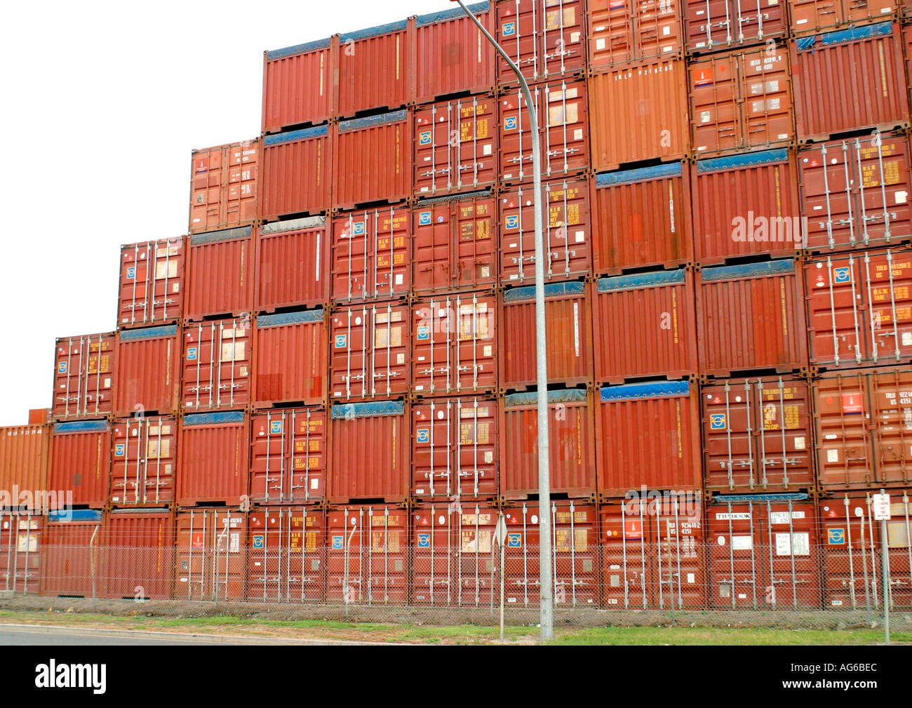 shipping transportation containers Stock Photo - Alamy