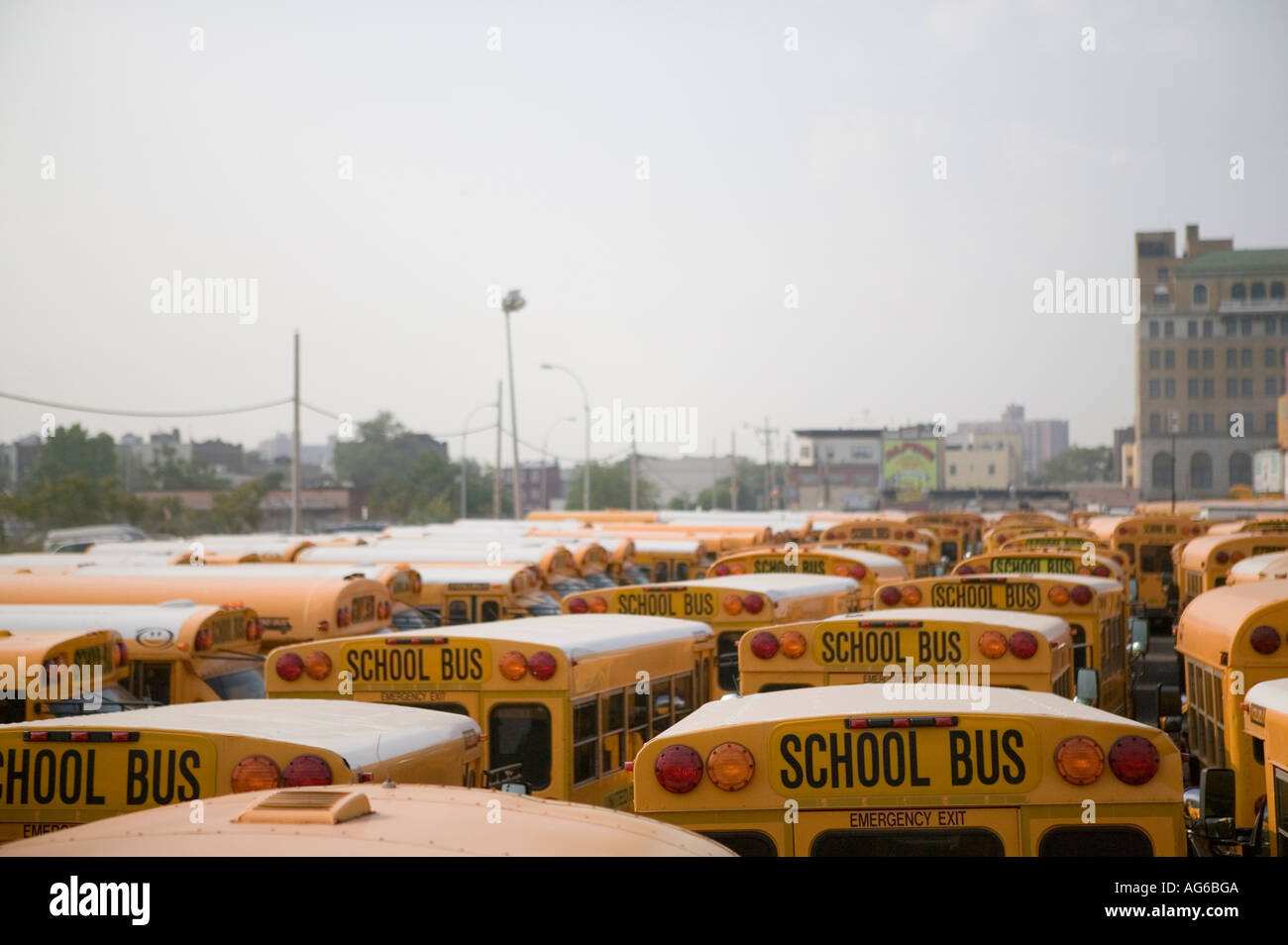 American school bus coney island hi-res stock photography and images ...