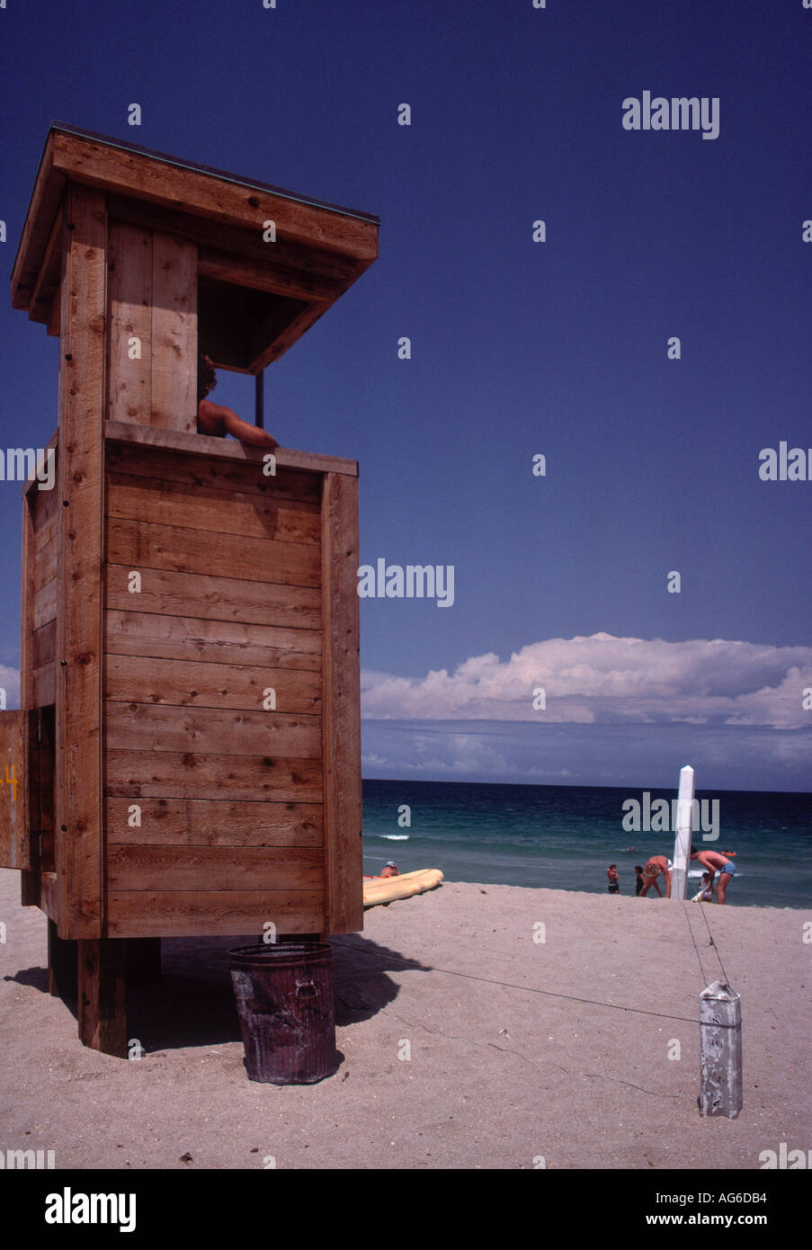 LIFEGUARD ON BEACH FORT LAUDERDALE FLORIDA UNITED STATES OF AMERICA ...