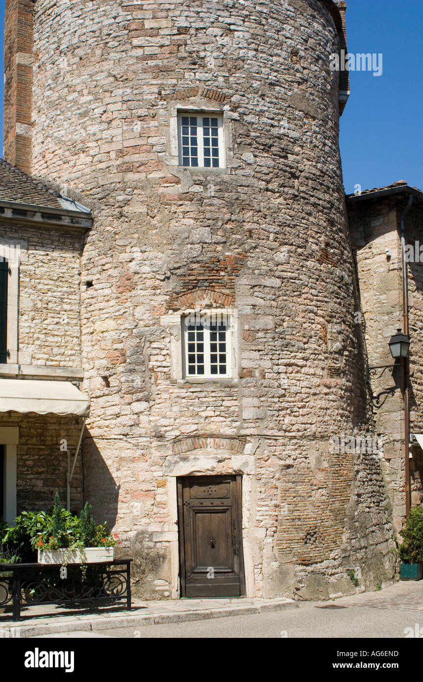 Medieval French architecture in Tournus, Burgundy, France Stock Photo ...
