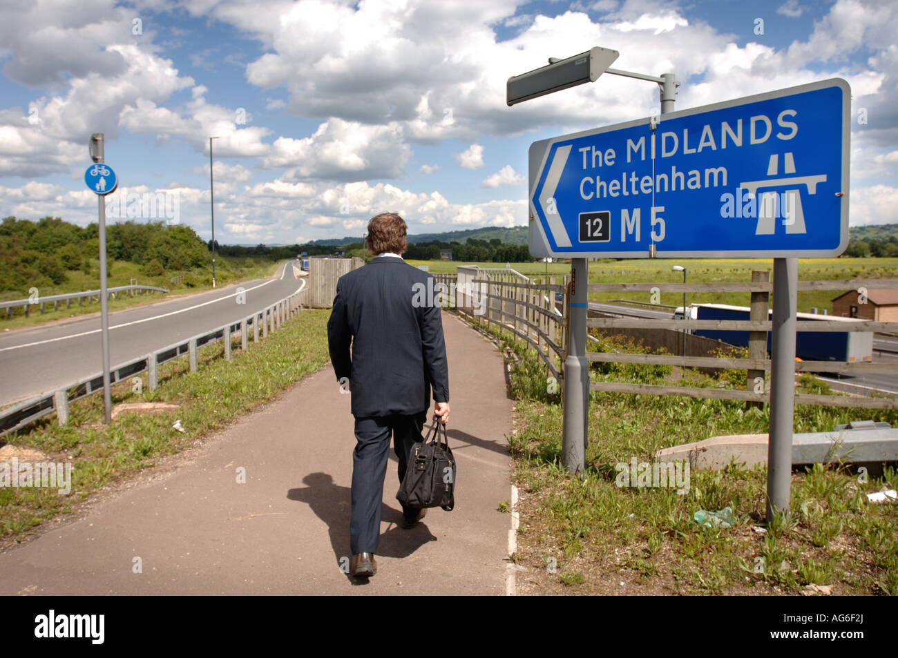 Motorway sign uk midlands hi-res stock photography and images - Alamy