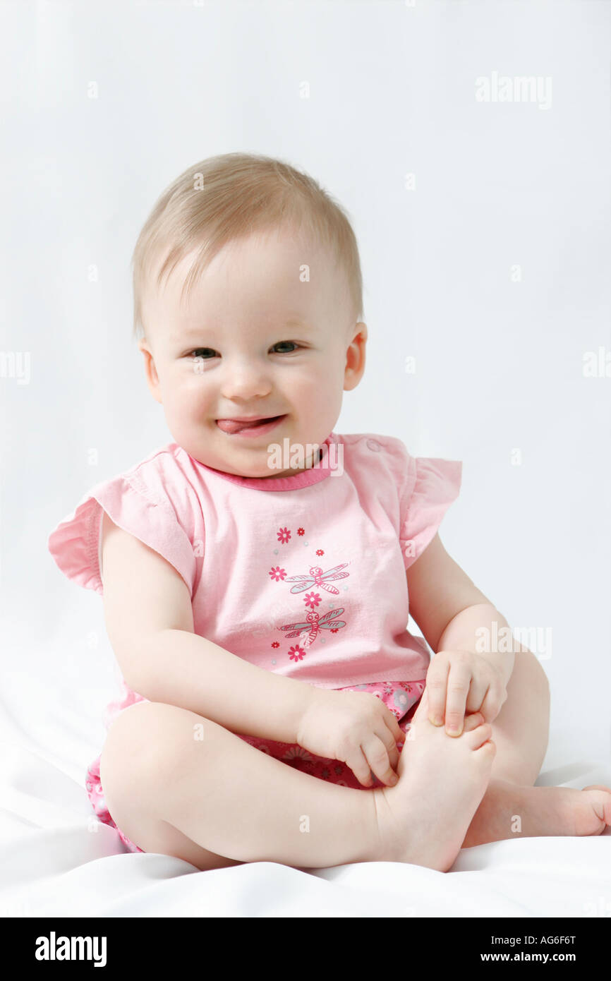 Baby girl portrait Stock Photo - Alamy