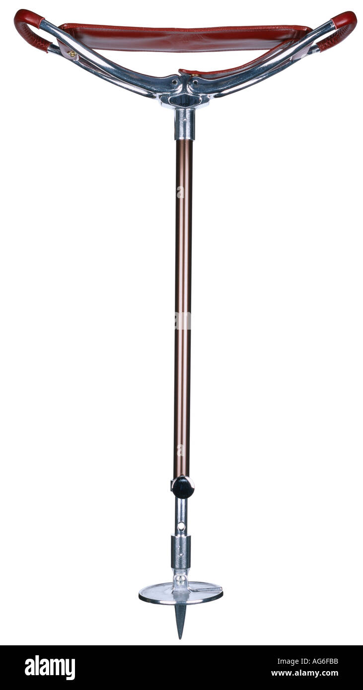 Shooting stick, seat, portable Stock Photo - Alamy