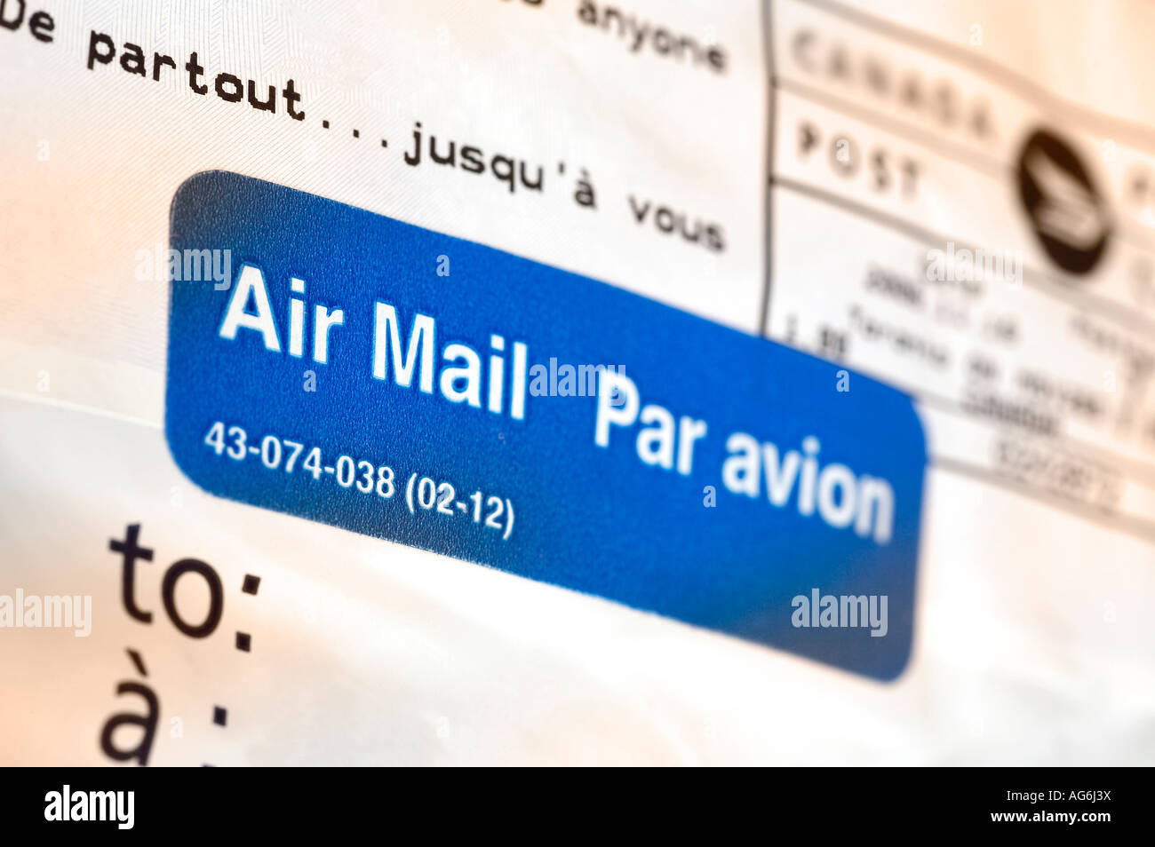 Blue envelope stamps hi-res stock photography and images - Alamy