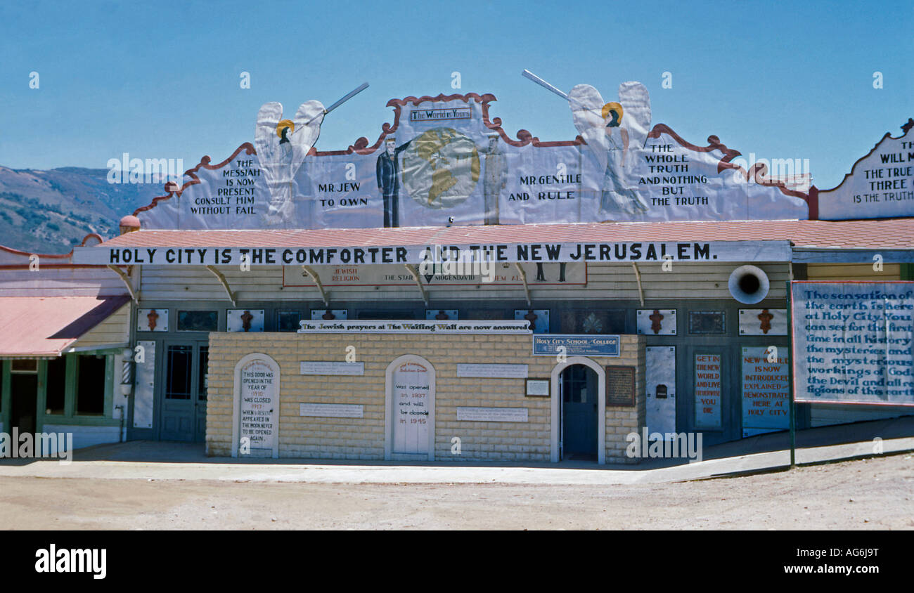 Holy City religious community California USA c.1950 Stock Photo - Alamy