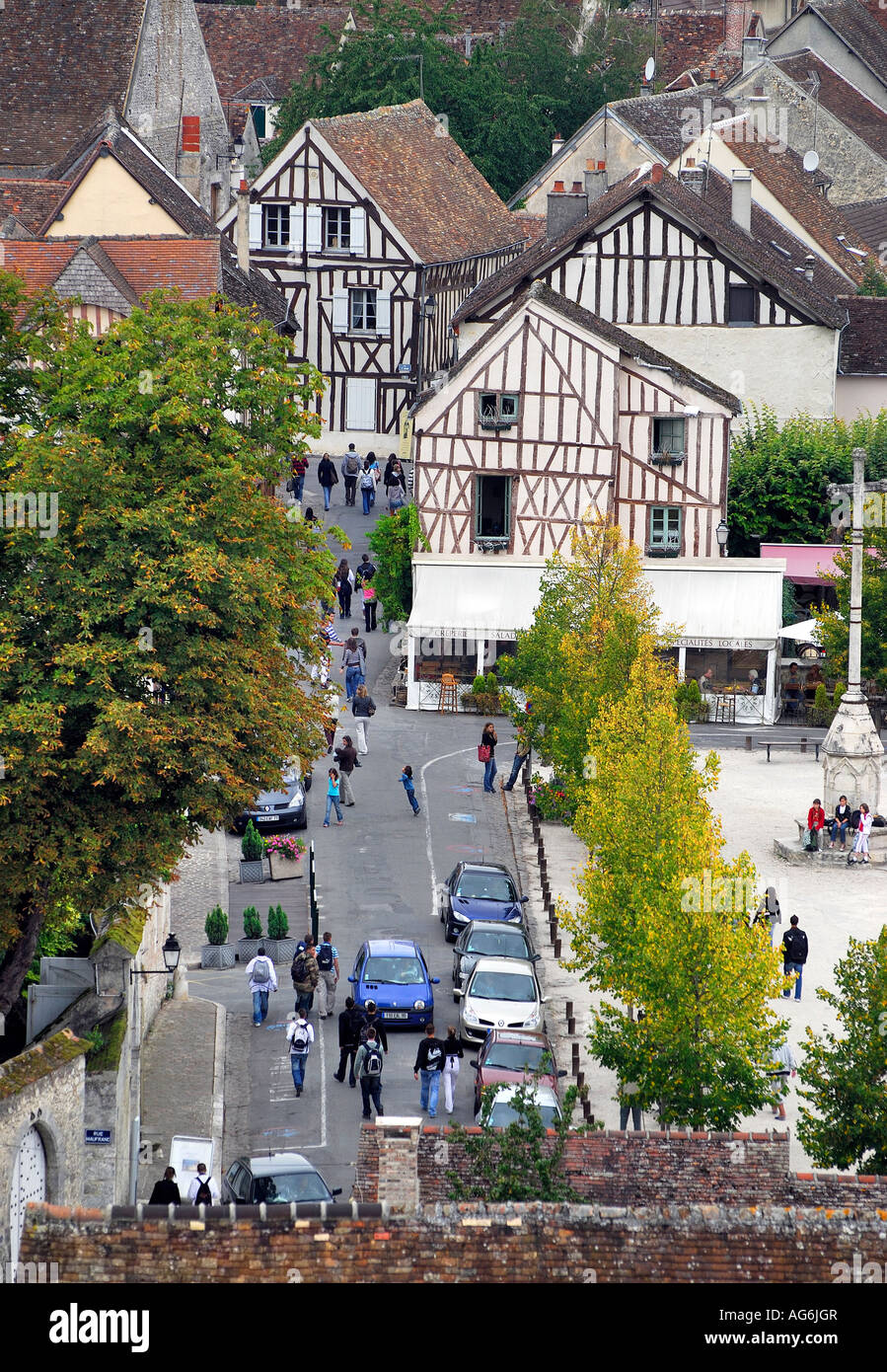 Aerial view provins town hi-res stock photography and images - Alamy
