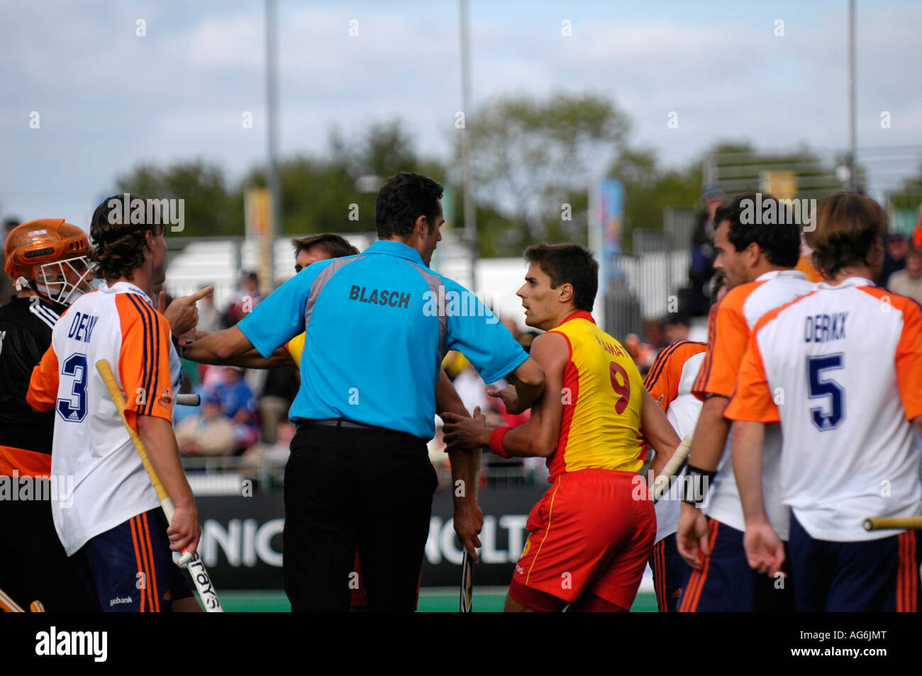 Referee intervenes hi-res stock photography and images - Alamy