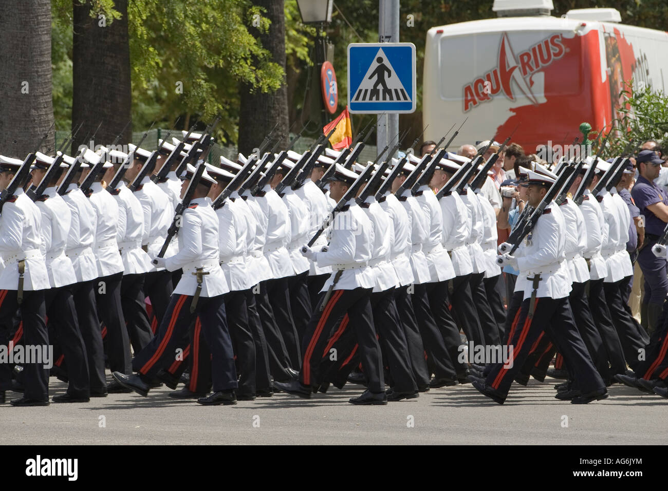 Naval forces marching Stock Photo - Alamy