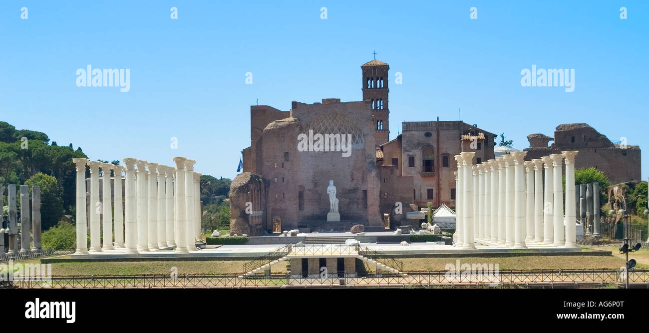 Temple of Venus and Rome Foro Romano Rome Italy Stock Photo - Alamy