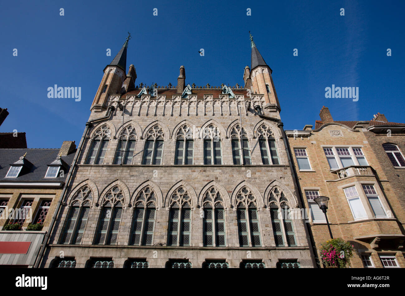 Architecture in Ypres Belgium Stock Photo - Alamy