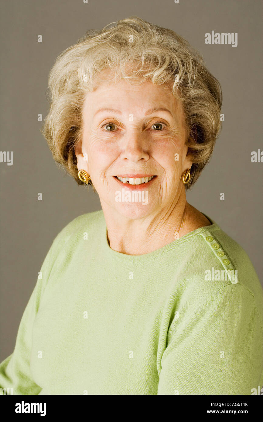 Portrait of a senior woman Stock Photo - Alamy