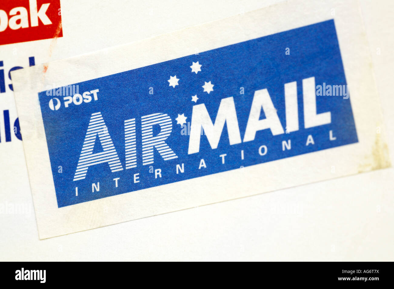 Air mail stickers hi-res stock photography and images - Alamy
