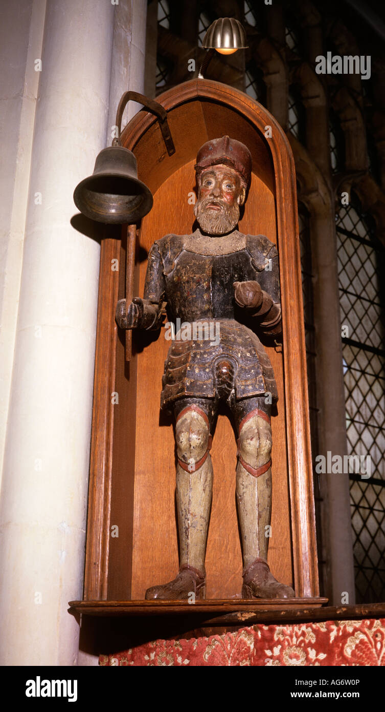 UK Suffolk Blythburgh Holy Trinity Church Jack Clock Stock Photo - Alamy