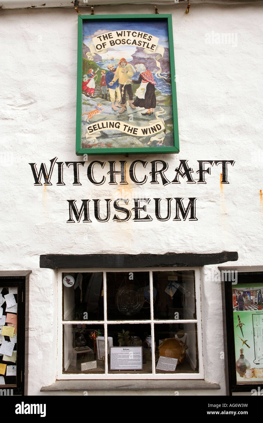 UK Cornwall Boscastle Harbour Witchcraft museum Stock Photo - Alamy