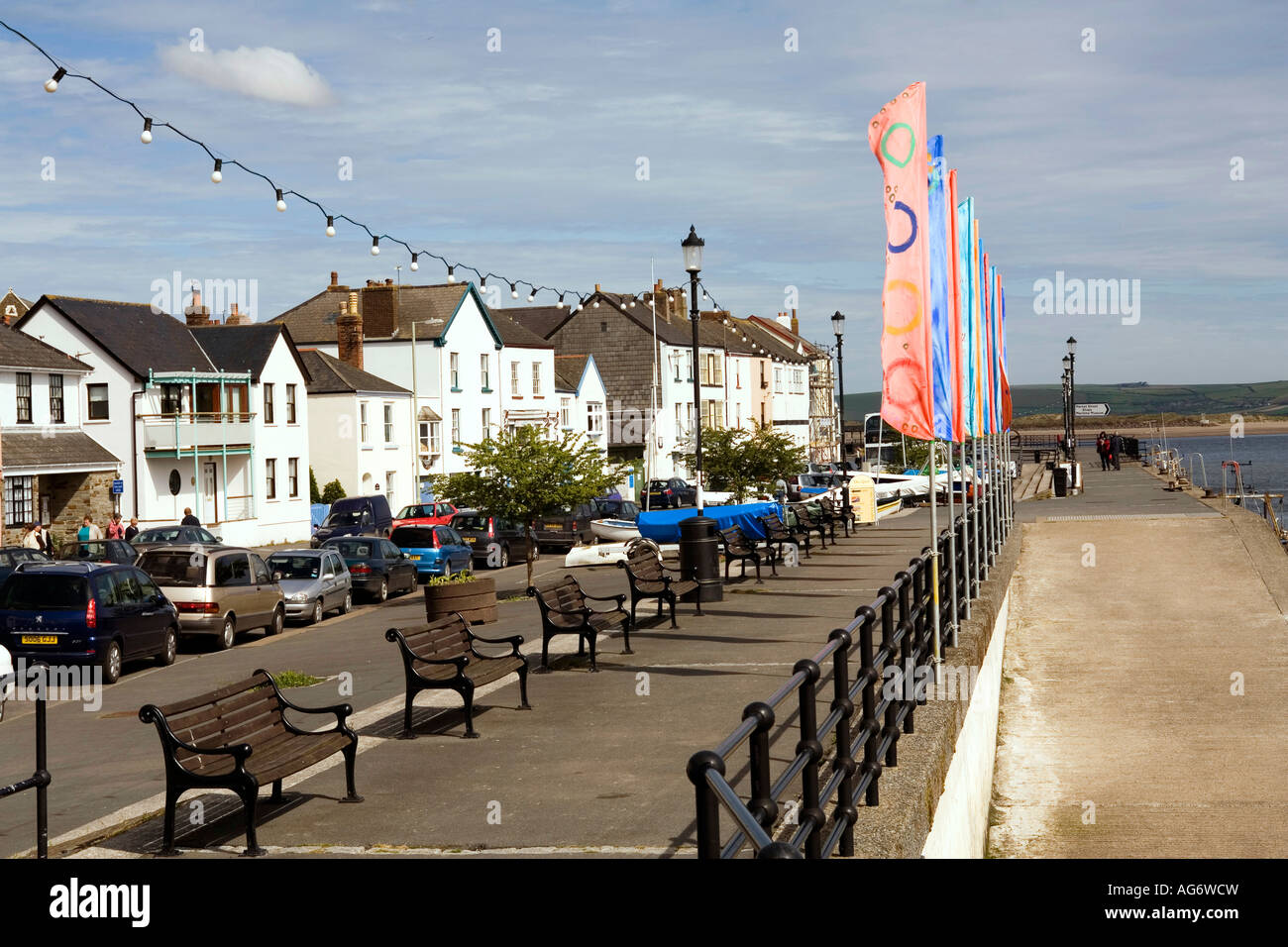 UK Devon Appledore The Quay Stock Photo - Alamy