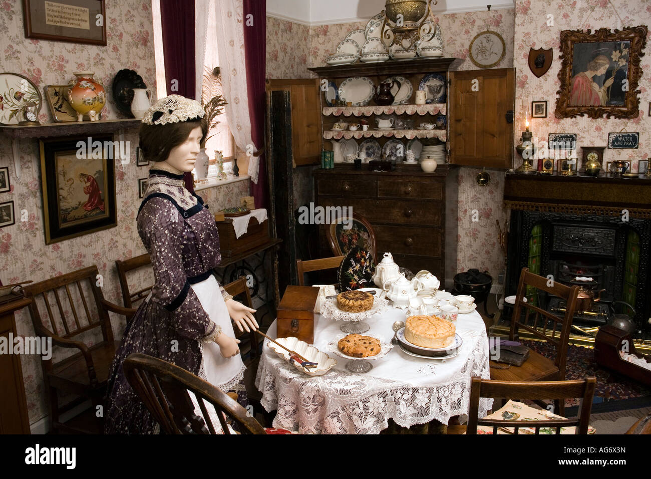 UK Yorkshire Nidderdale Pateley Bridge Nidderdale Museum recreation of ...