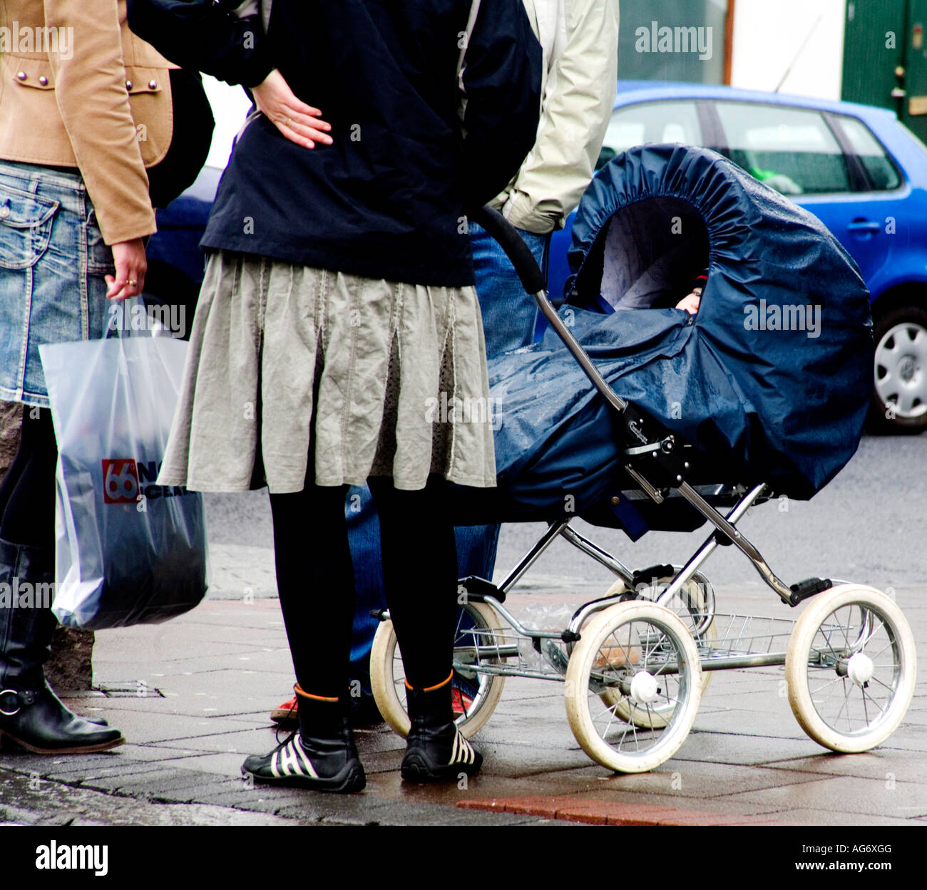 Mother and baby, Reykjavik, Iceland Stock Photo - Alamy