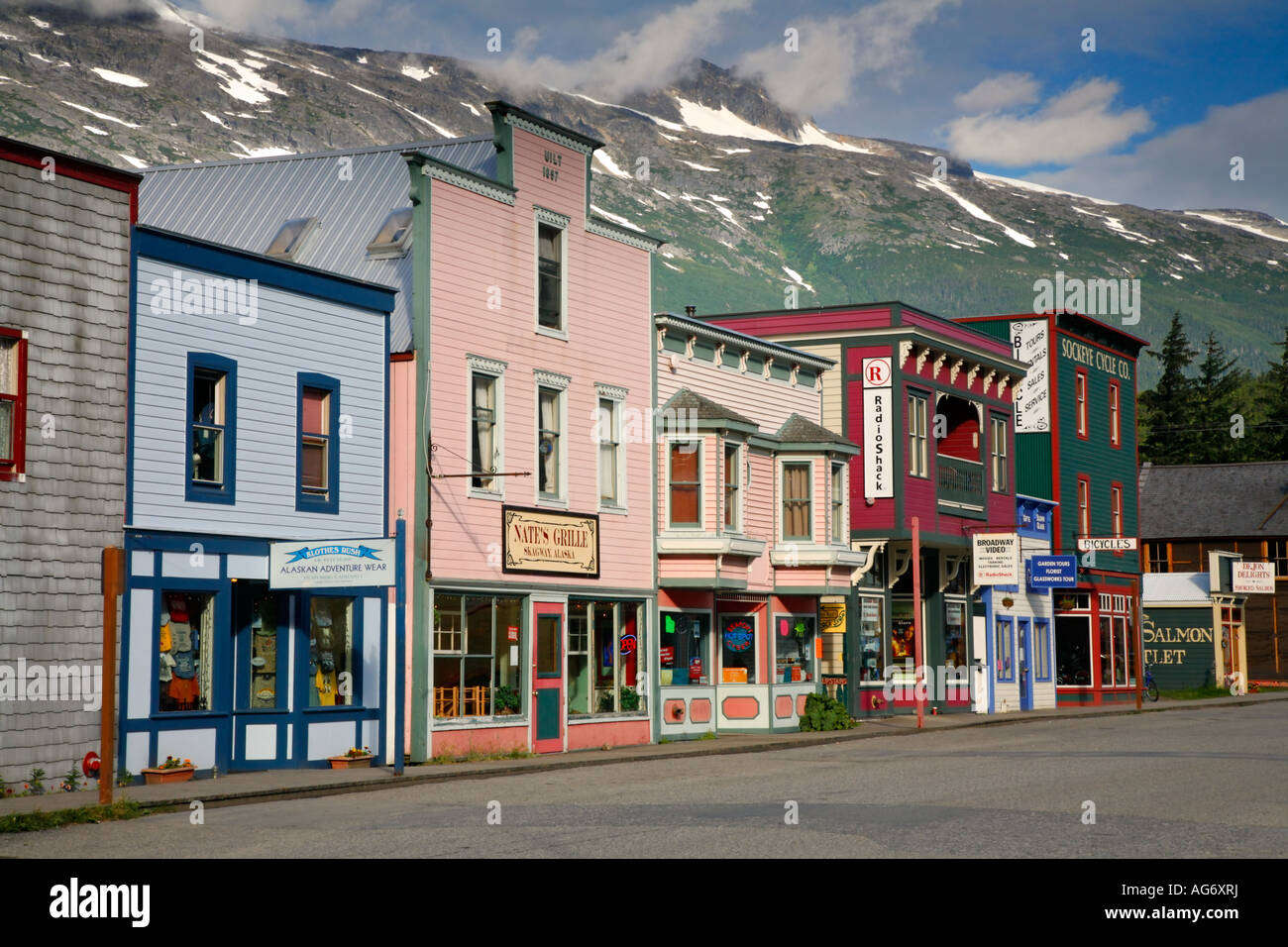 Historic downtown Skagway Alaska Stock Photo - Alamy Historic downtown Skagway Alaska Stock Photo - Alamy