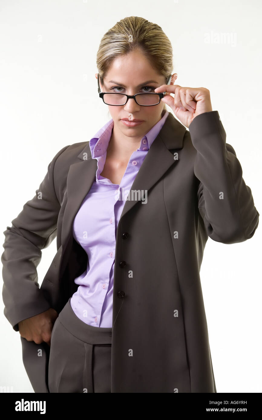 Stern woman suit hi-res stock photography and images - Alamy