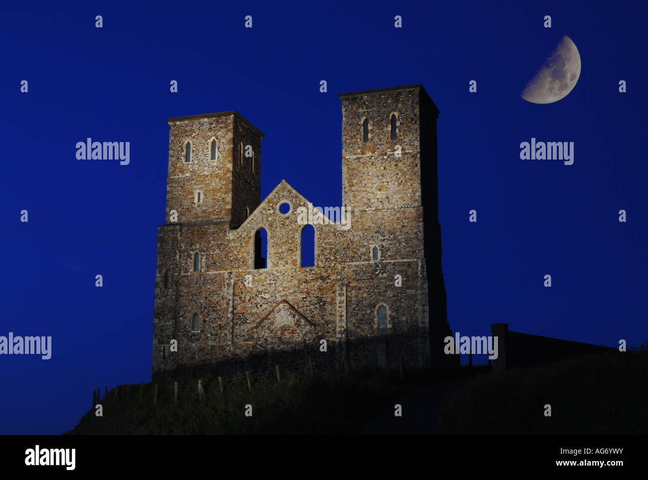 Reculer Towers, Kent, England Stock Photo - Alamy